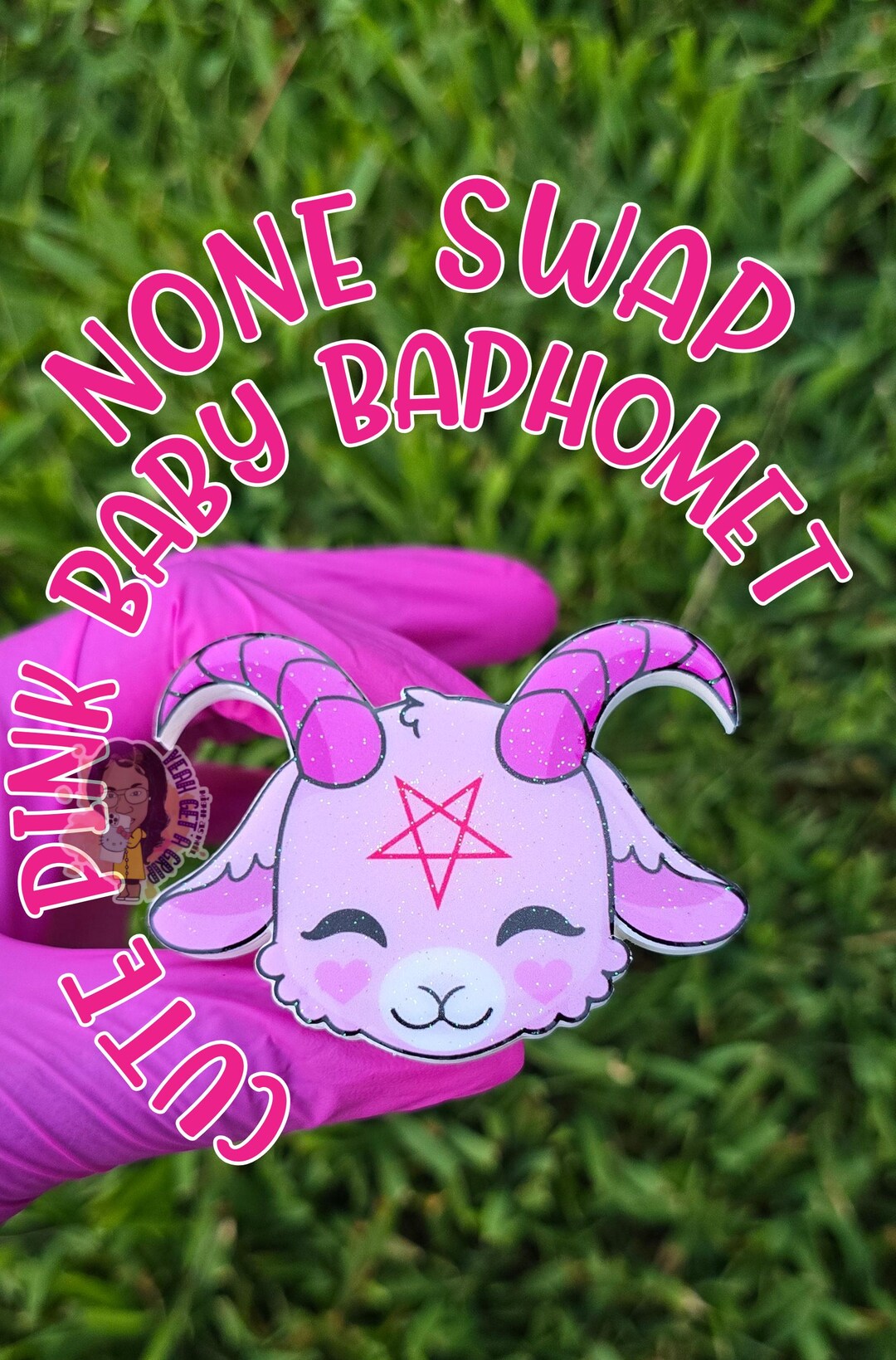 None Swap - Cute Baby Baphomet - Phone Grip - Etsy