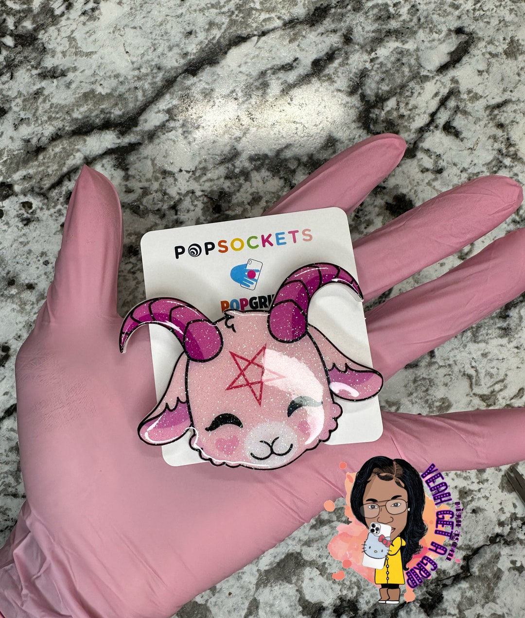 None Swap Cute Baby Baphomet Phone Grip - Etsy