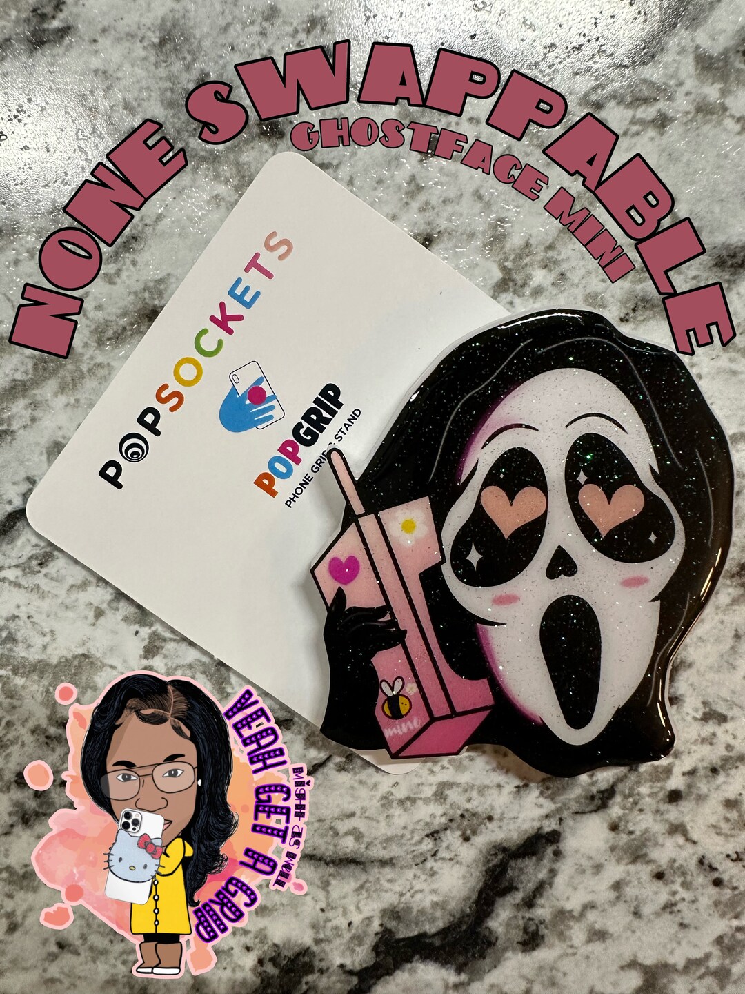 None Swap Ghostface Phone Grip - Etsy