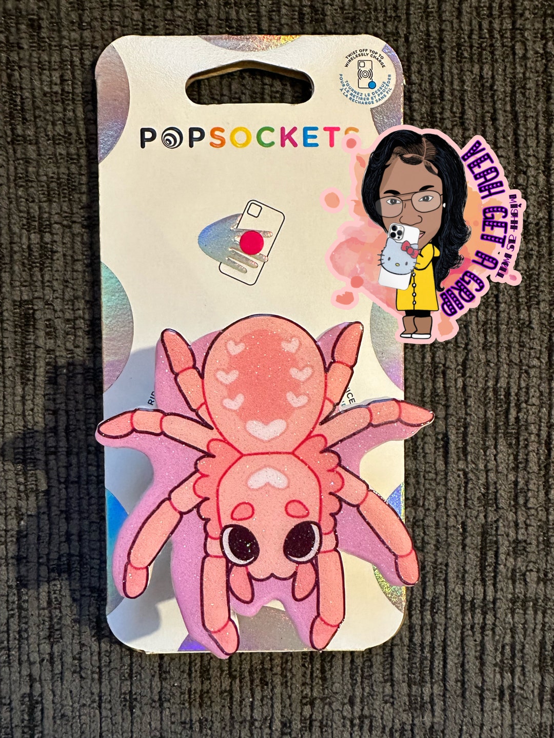 Cute Pink Kawaii Spider - Swappable - Etsy