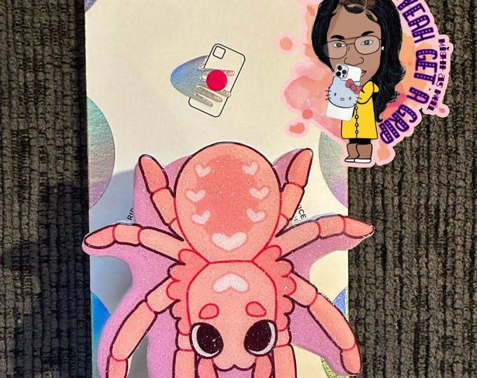 Cute Kawaii Spiders pink or Purple Swappable - Etsy
