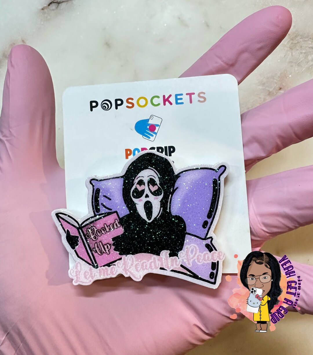 None Swap Let Me Read in Peace Ghostface Phone Grip - Etsy