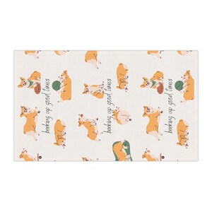 Kitchen Towel With Corgis Dog-themed, Dog Lovers, Dogs in the Kitchen ...