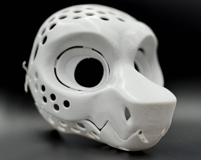Wickerbeast 3D Printed Head Base Fursuit Furry Moving Jaw - Etsy
