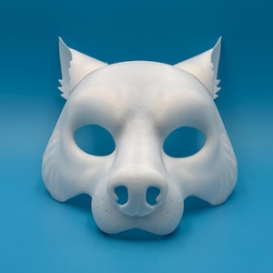 Wolf Therian Mask Base 3D Printed - Etsy