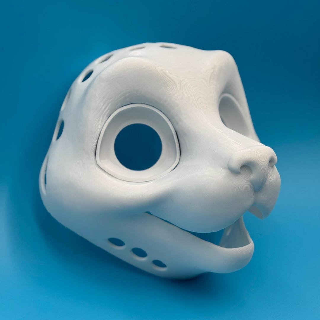 Cat Static 3D Printed Fursuit Head Base - Etsy