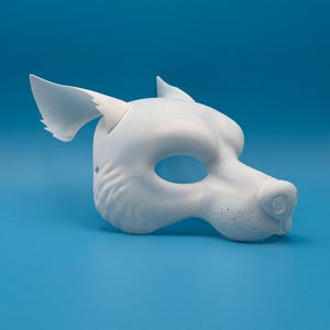 Wolf Therian Mask Base 3D Printed - Etsy