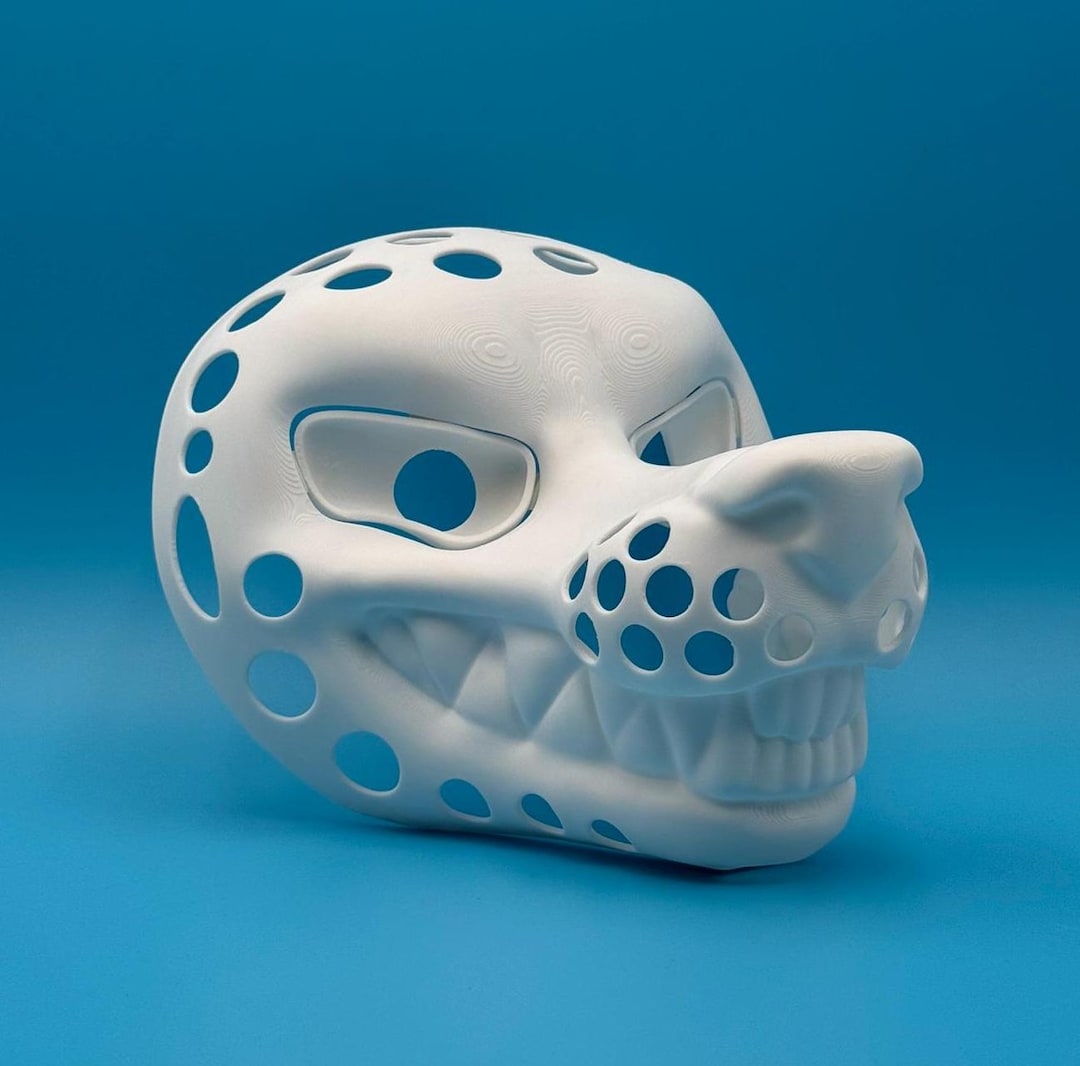Toothy Dog 3D Printed Fursuit Head Base - Etsy