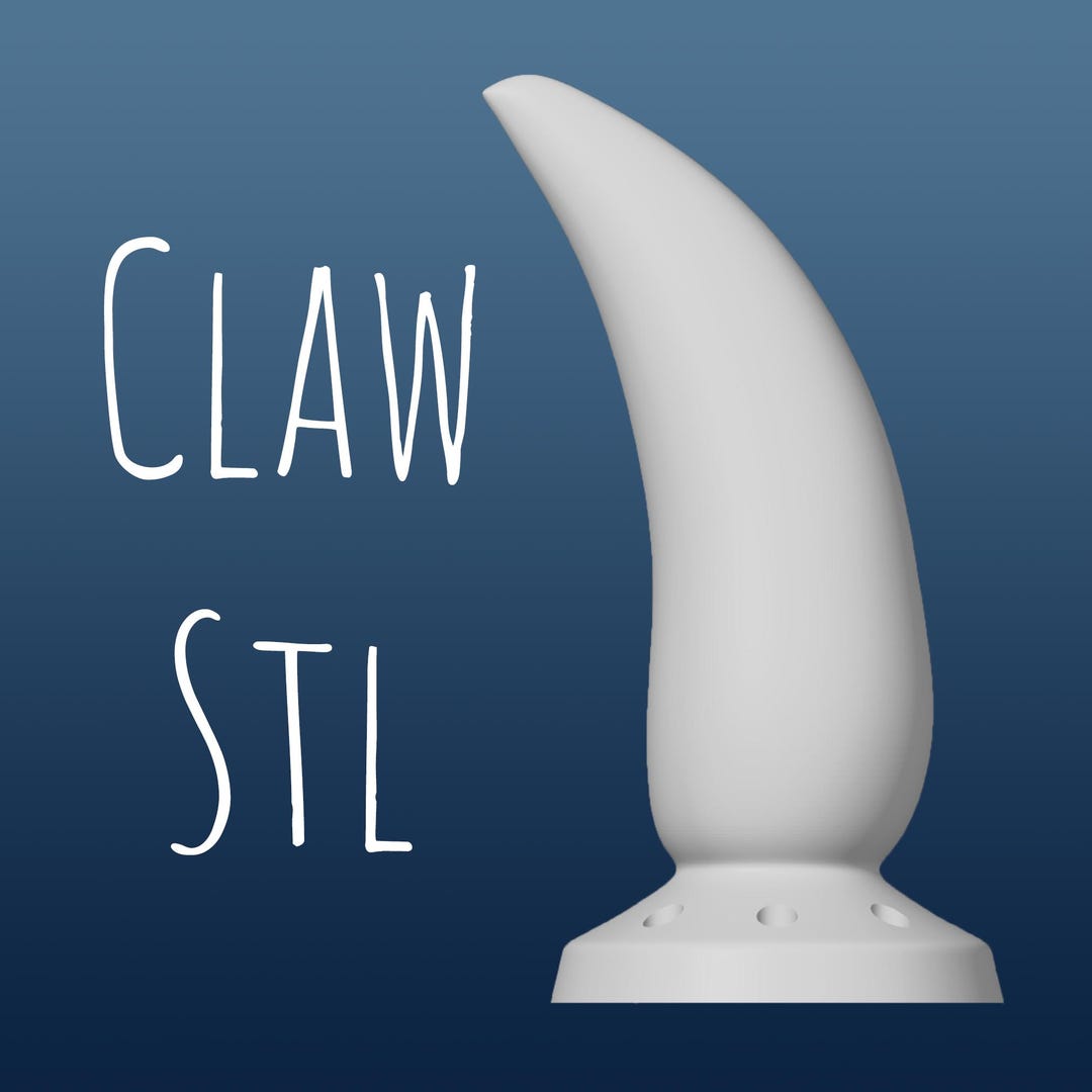 Printable Fursuit Claw STL Digital Model Download - Etsy