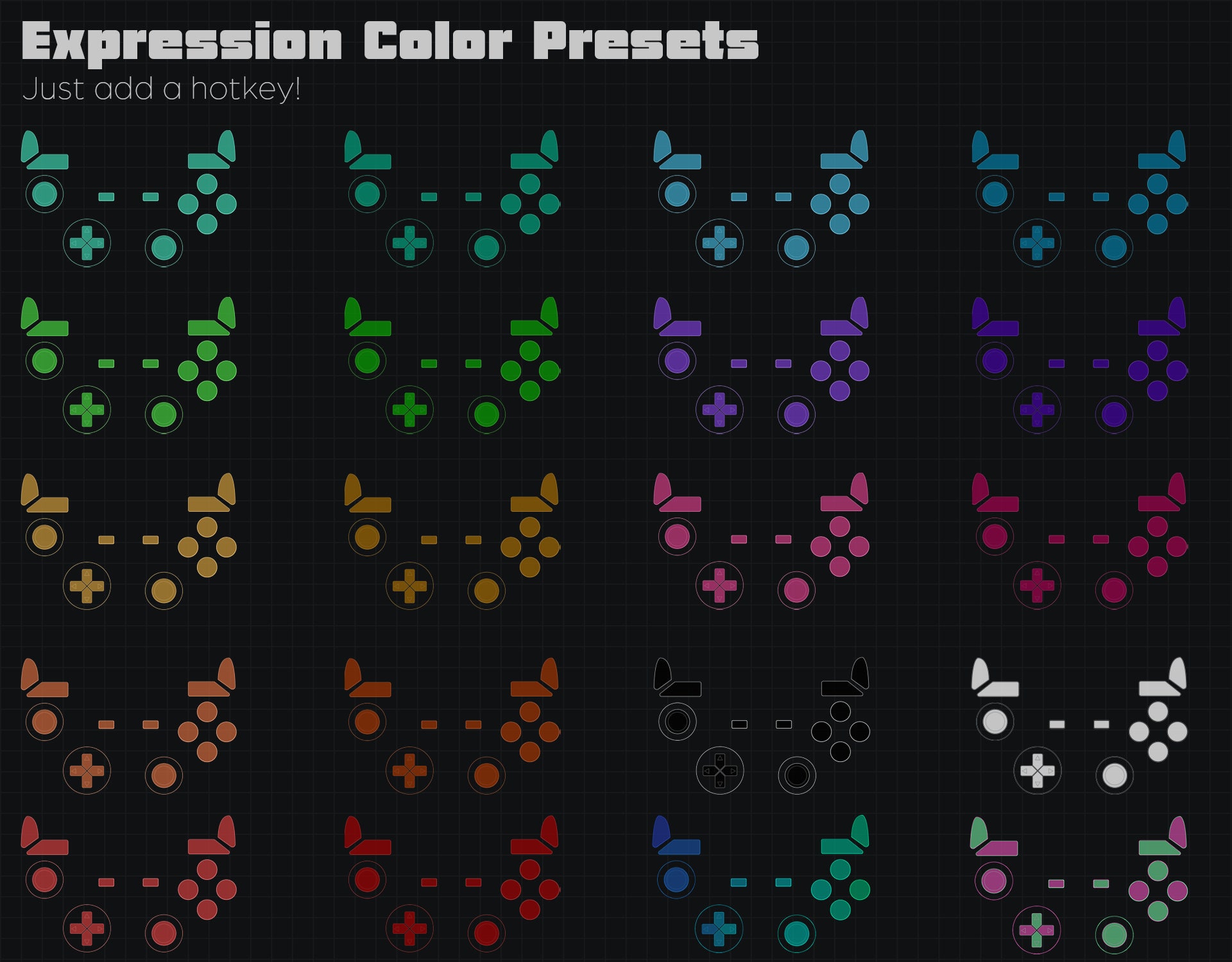Controller Input HUD Vtuber / Nyarupad Asset - Etsy