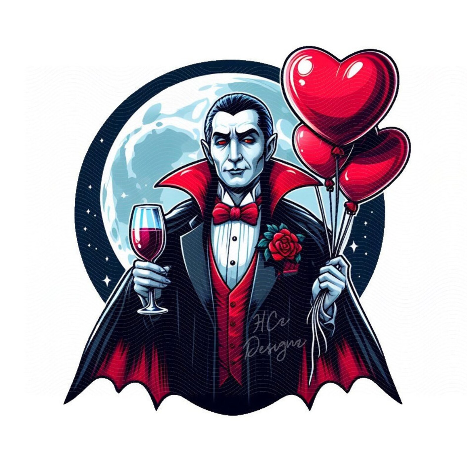 Vampire Valentine Horror Valentine Goth Valentine Ghoulentines Day - Etsy