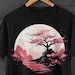 Japanese Sakura T-shirt Anime Tshirt Harajuku Cherry Blossom Tshirt ...