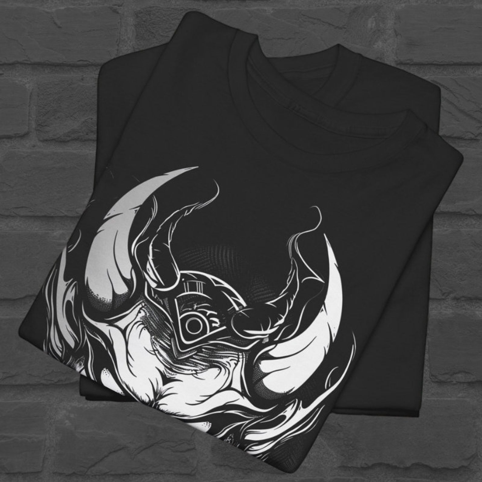 Samurai Mask T-shirt Japanese Streetwear Anime Mask Tshirt Samurai ...
