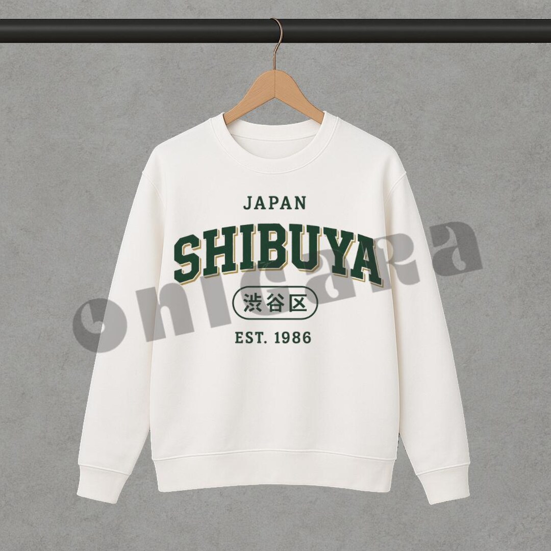 Vintage Shibuya Graphic Sweater | Vintage Japan Sweater | Japanese City ...