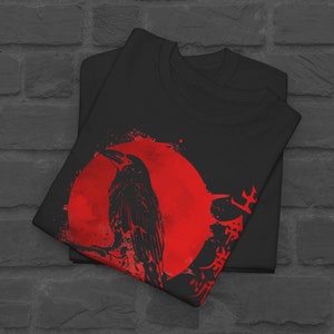 Japanese Crow Shirt Harajuku Japanese Streetwear Crow Print Tshirt Y2K ...