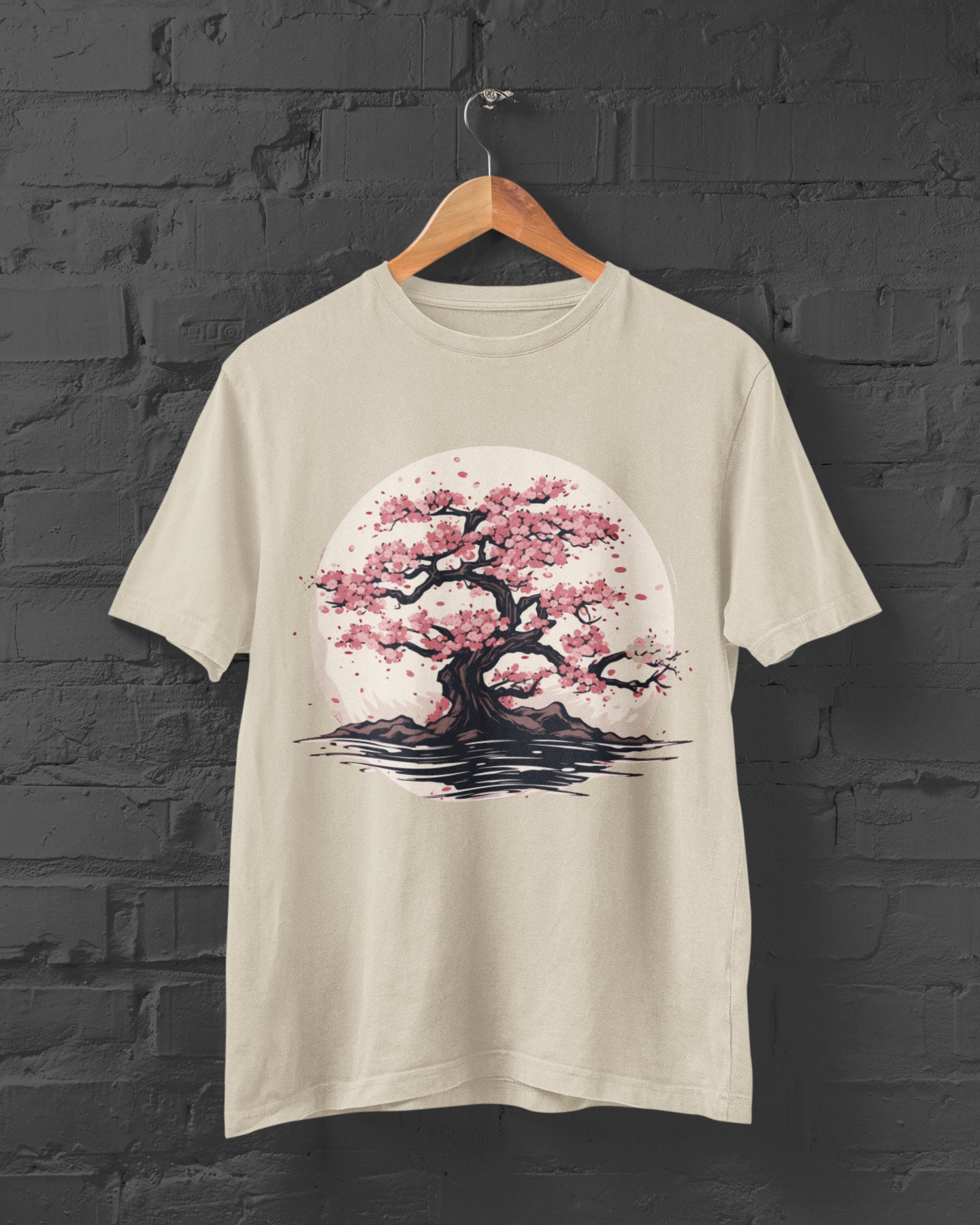 Japanese Sakura T-shirt Anime Tshirt Harajuku Cherry Blossom Tshirt ...