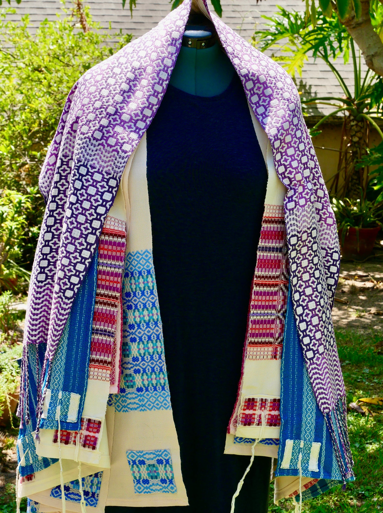 Handwoven Tallit or Shawl Custom Designed for You- Thread and Roses ...