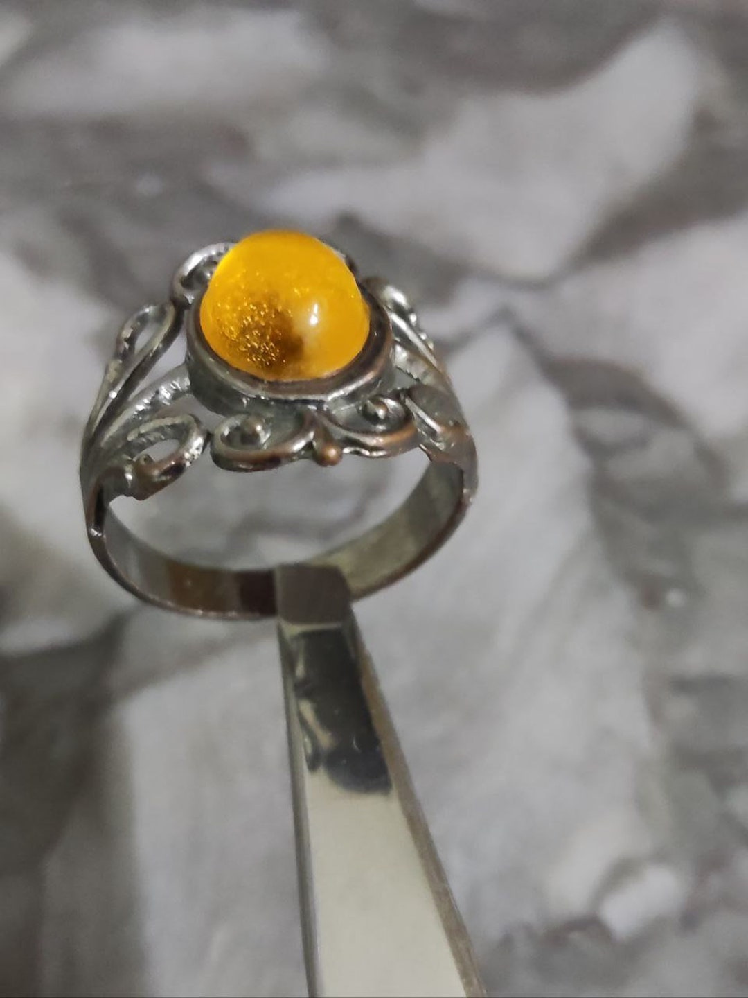 Very Rare Ancient Medieval Vintage Silver Ring With Amazing Artifact ...