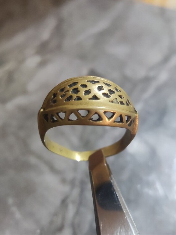 stunning rare ancient bronze wedding ring roman amazi… - Gem