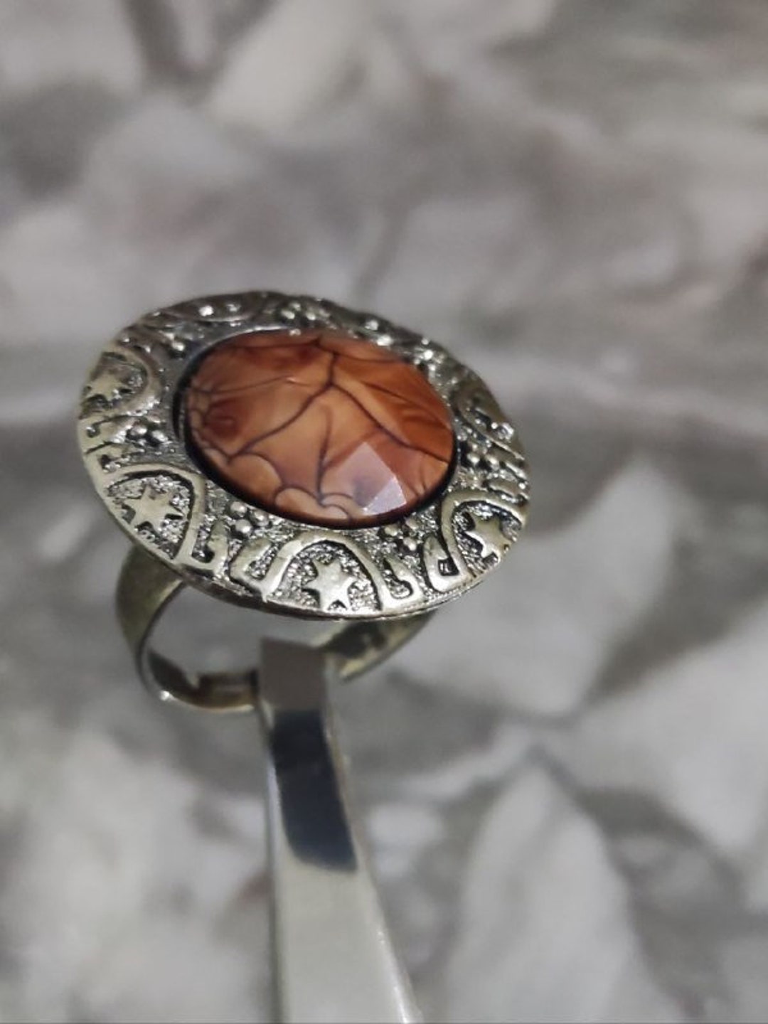 Very Rare Ancient Medieval Vintage Silver Ring With Amazing Artifact ...