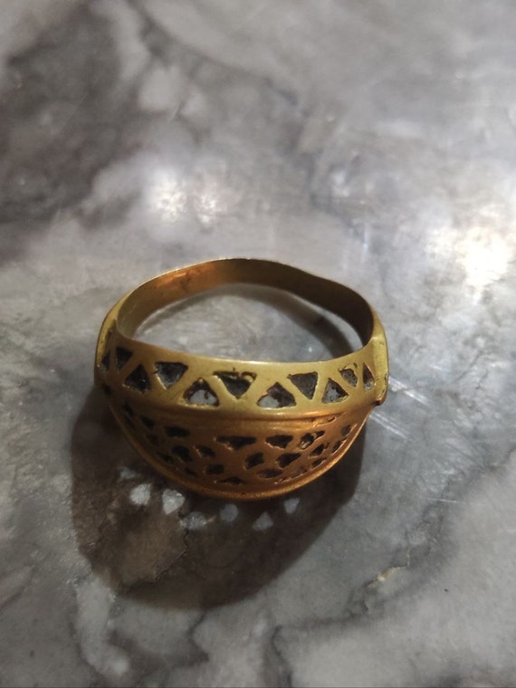 stunning rare ancient bronze wedding ring roman amazi… - Gem