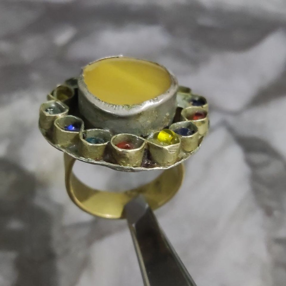 Ring of Original Medieval Signet Ring Vintage Rare Ancient Bronze ...