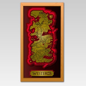 Westeros 3D Layered Map SVG – 6 Layer Laser Cut Digital File for CNC ...