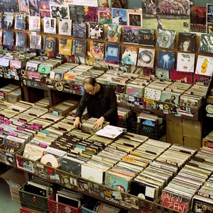 Record Stores, Photos of Record Stores, Vinyl Records, Black & White ...