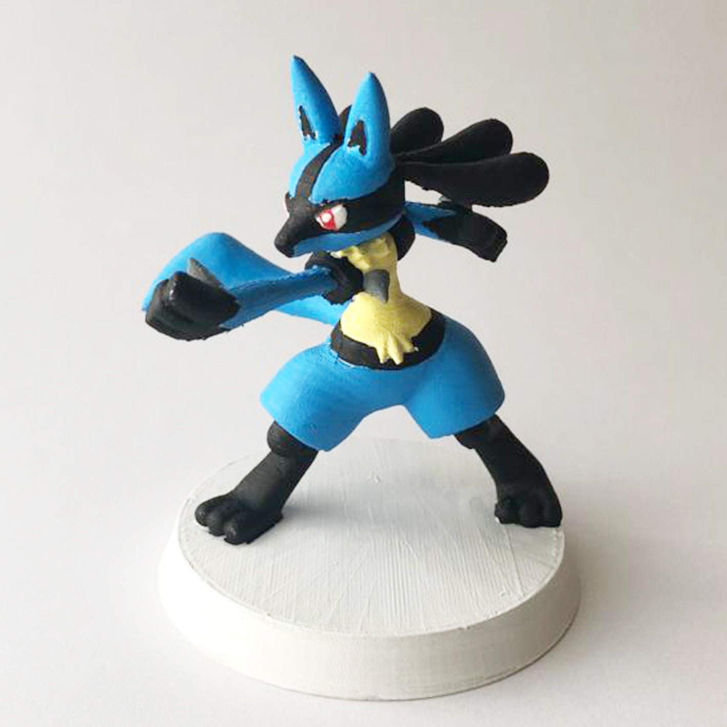 3D Printed Lucario Figure Sculpture Pokemon Lucario 8CM - Etsy