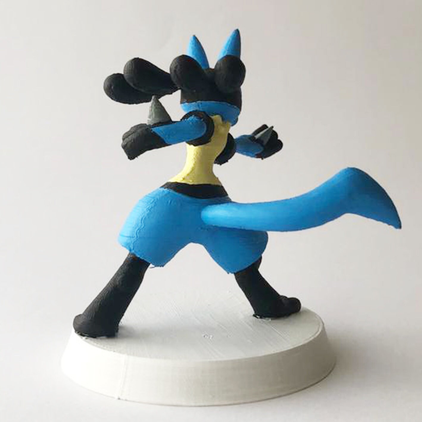 3D Printed Lucario Figure Sculpture Pokemon Lucario 8CM - Etsy