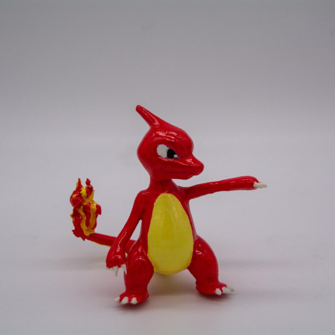 Charmeleon Pokemon 3D Printed Hand Painted Figure / Pokemon Charmeleon ...