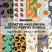 12 Printable Retro Halloween Patterns. Seamlessly Spooky: Groovy ...