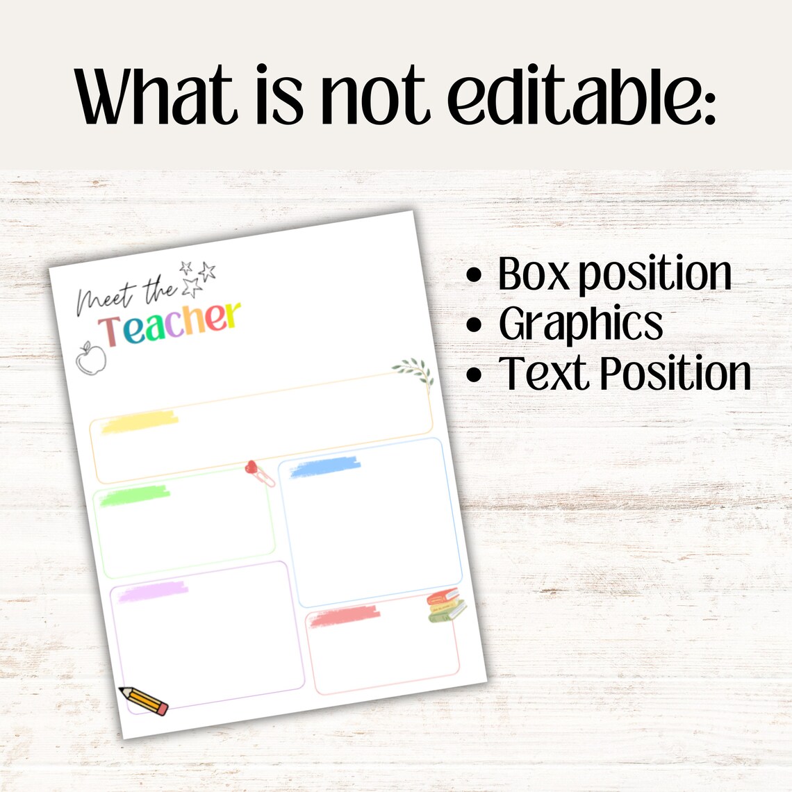 Meet the Teacher Template I Meet the Teacher Editable Rainbow I Meet ...