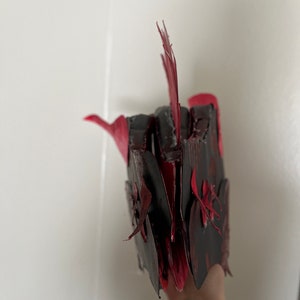 Paper Dragon Puppet Scary Detailed Red Six Jawed Dragon READ - Etsy