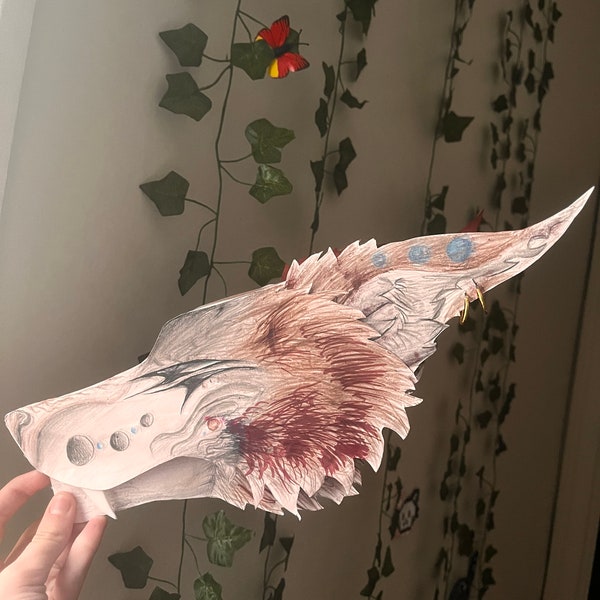 Paper Dragon Puppet Tiktok - Etsy
