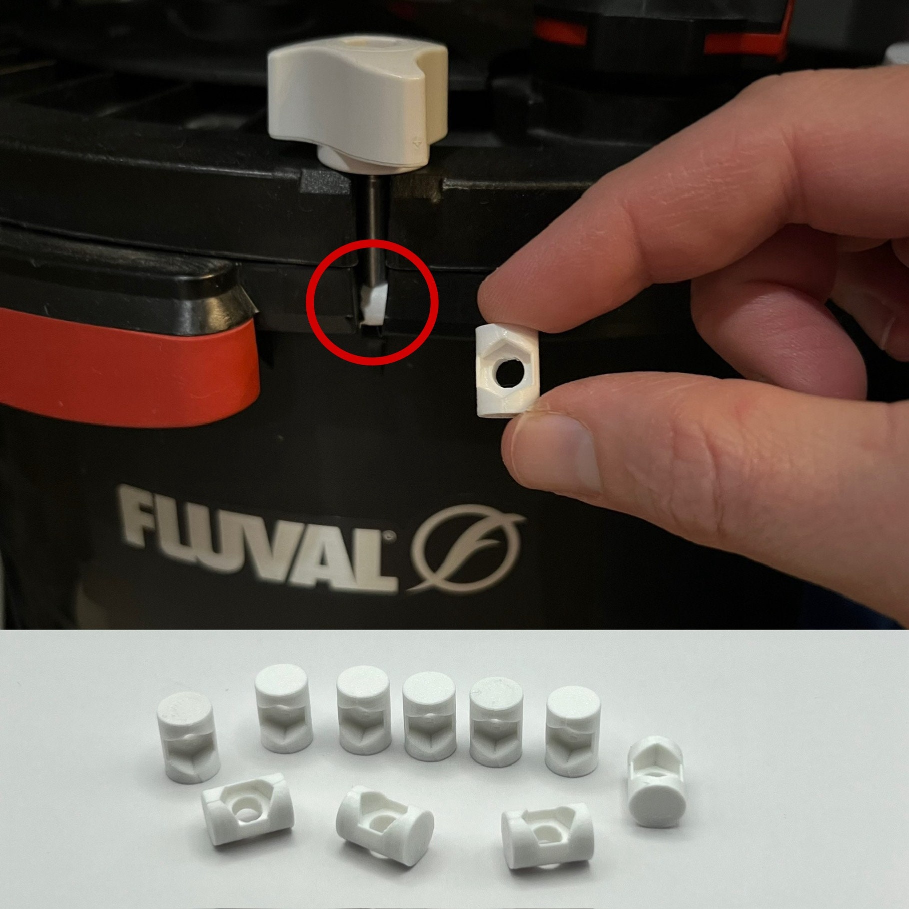 Fluval FX4 FX5 FX6 Canister Filter Lid Fastener Barrel Nut Cover Lock ...