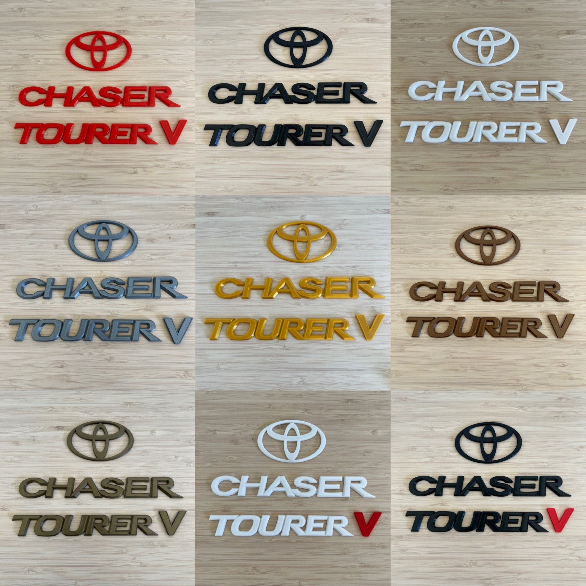 JZX100 Toyota Chaser Tourer V Emblems - Etsy