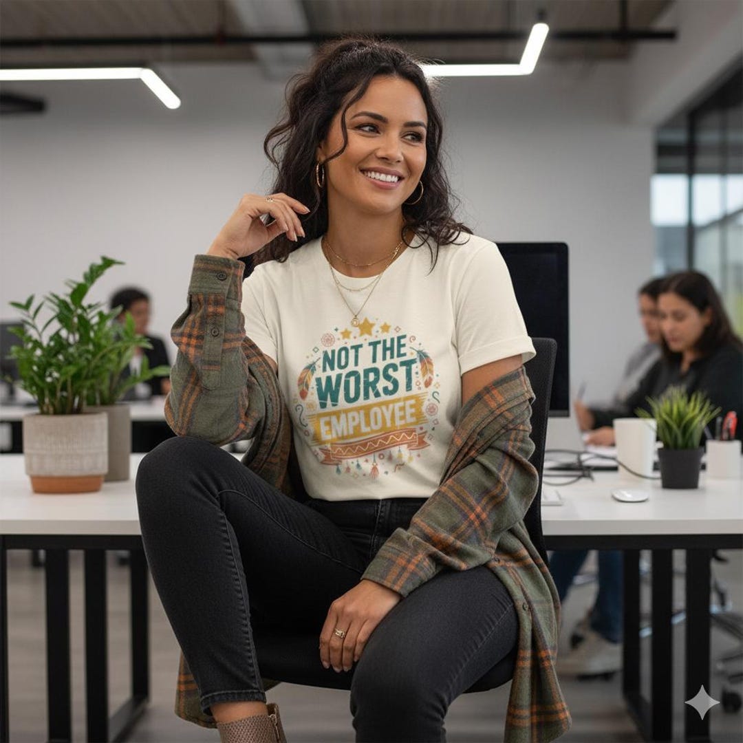 Funny "not the Worst Employee" Tee - Office Humor Gift - Etsy
