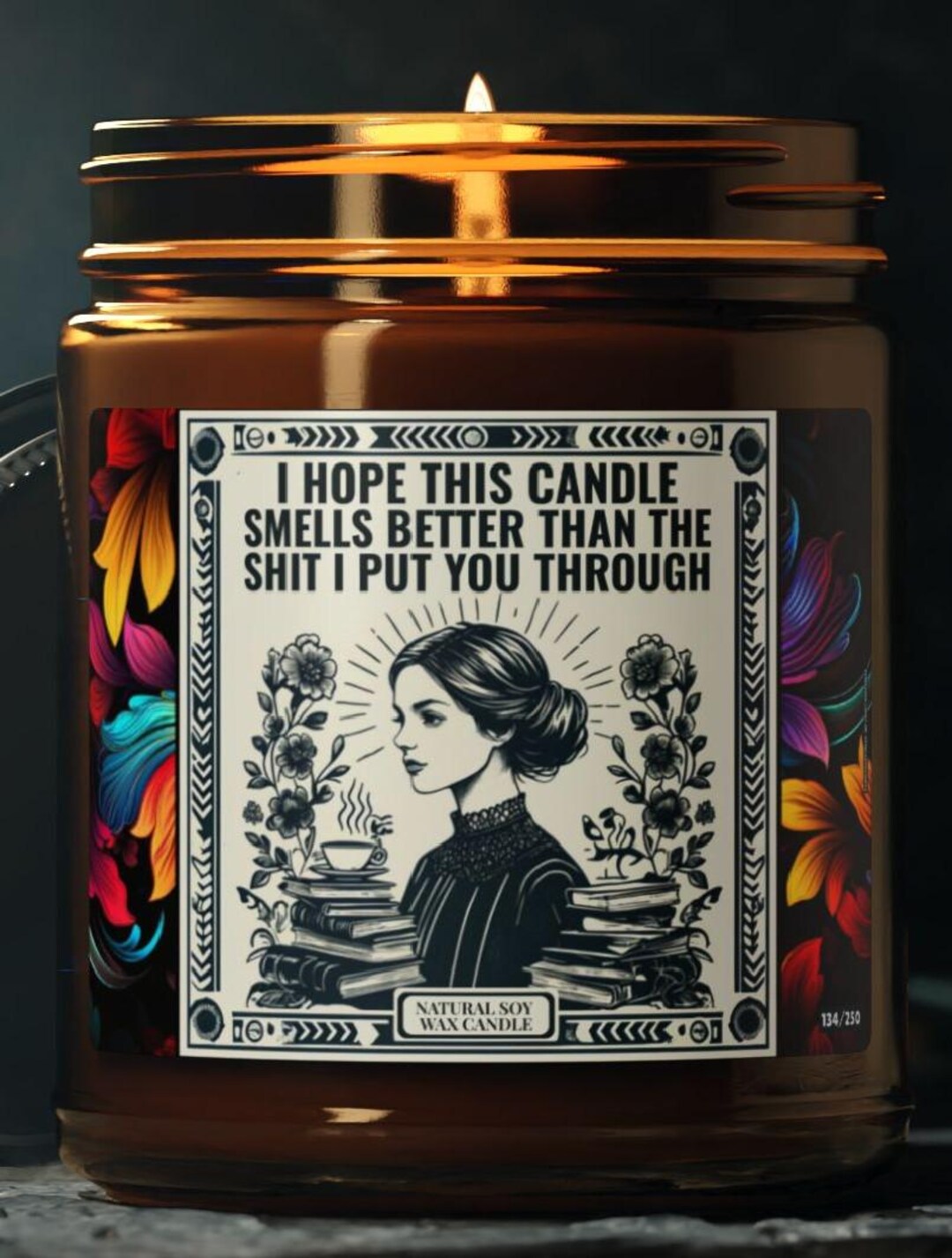 Funny Apology Scented Soy Candle: Sorry for the Scent Storm - Etsy