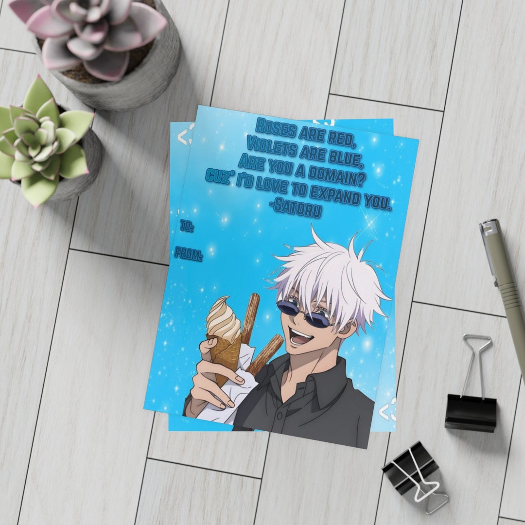 Paquetes de tarjetas del Día de San Valentín de Gojo Satoru Anime JJK ...