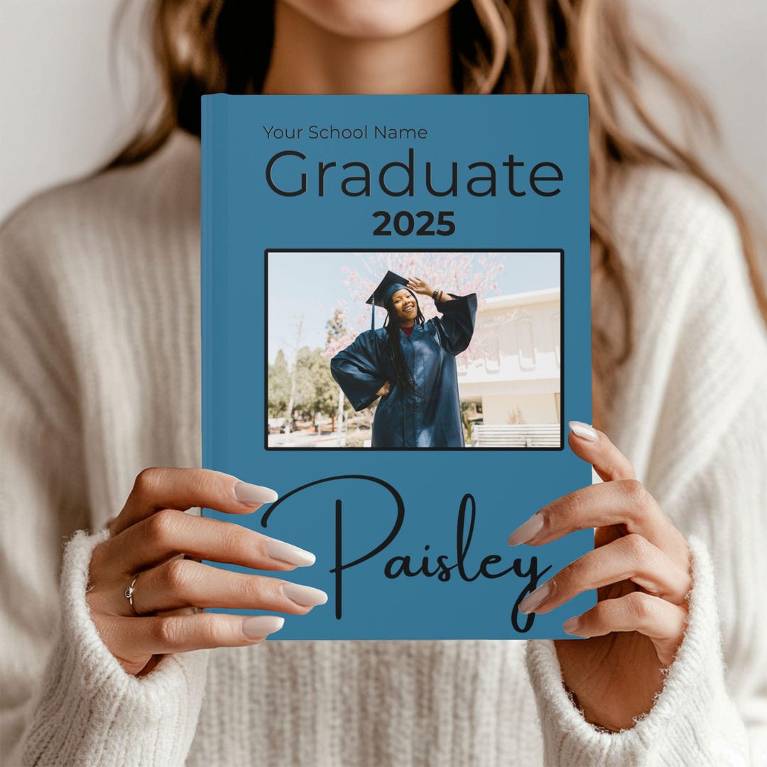 Personalized Graduation Journal,photo Cover Guestbook,custom Grad Gift ...