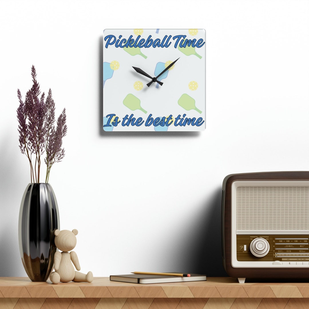 Pickleball Decor,pickleball Fun Wall Clock,pickleball Gift,acrylic ...