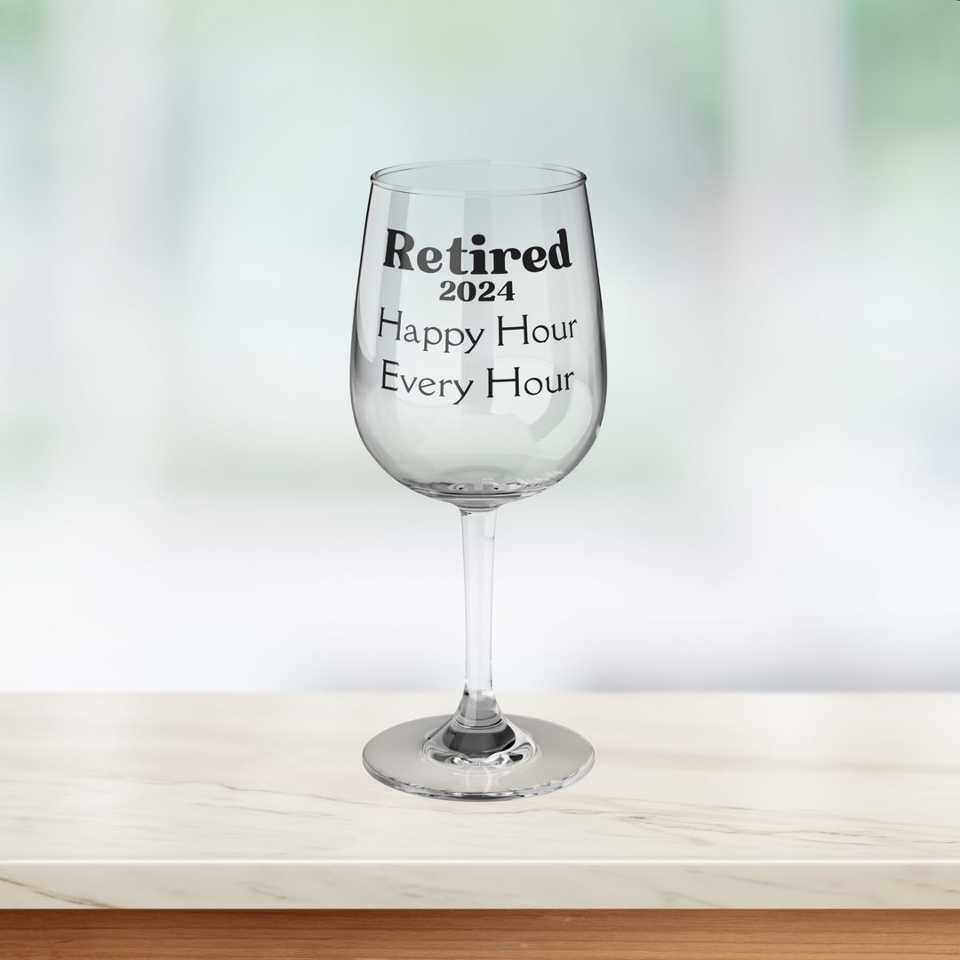 Retirement Wine Glass Personalized Retirement Wine Gassretirement T For Her Or Him