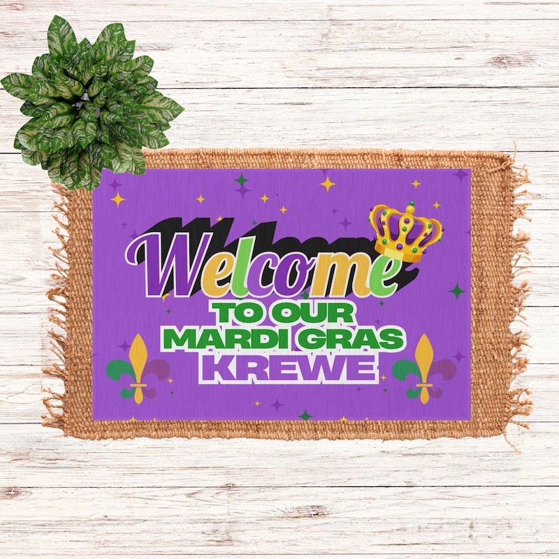 Mardi Gras Bathroom Rug - Etsy