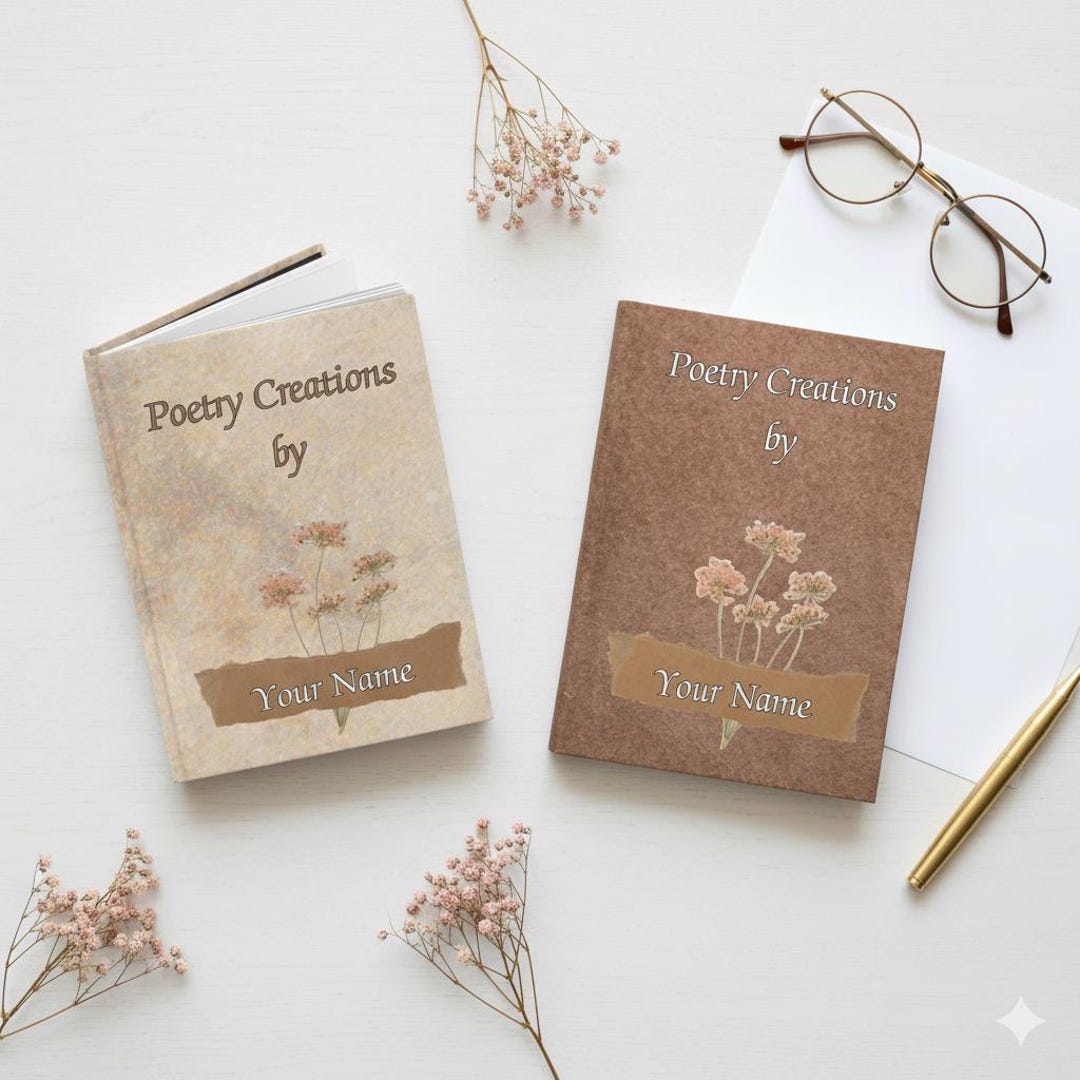 Personalized Poetry Journal: Vintage Style Leather Look Writing Diary ...