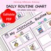 Editable Daily Routine Chart to Do List Printable Daily - Etsy
