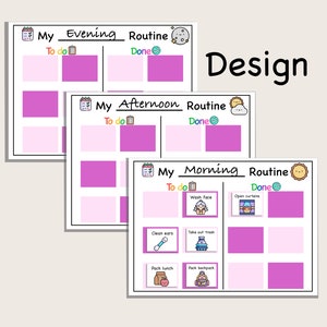 Editable Daily Routine Chart to Do List Printable Daily - Etsy