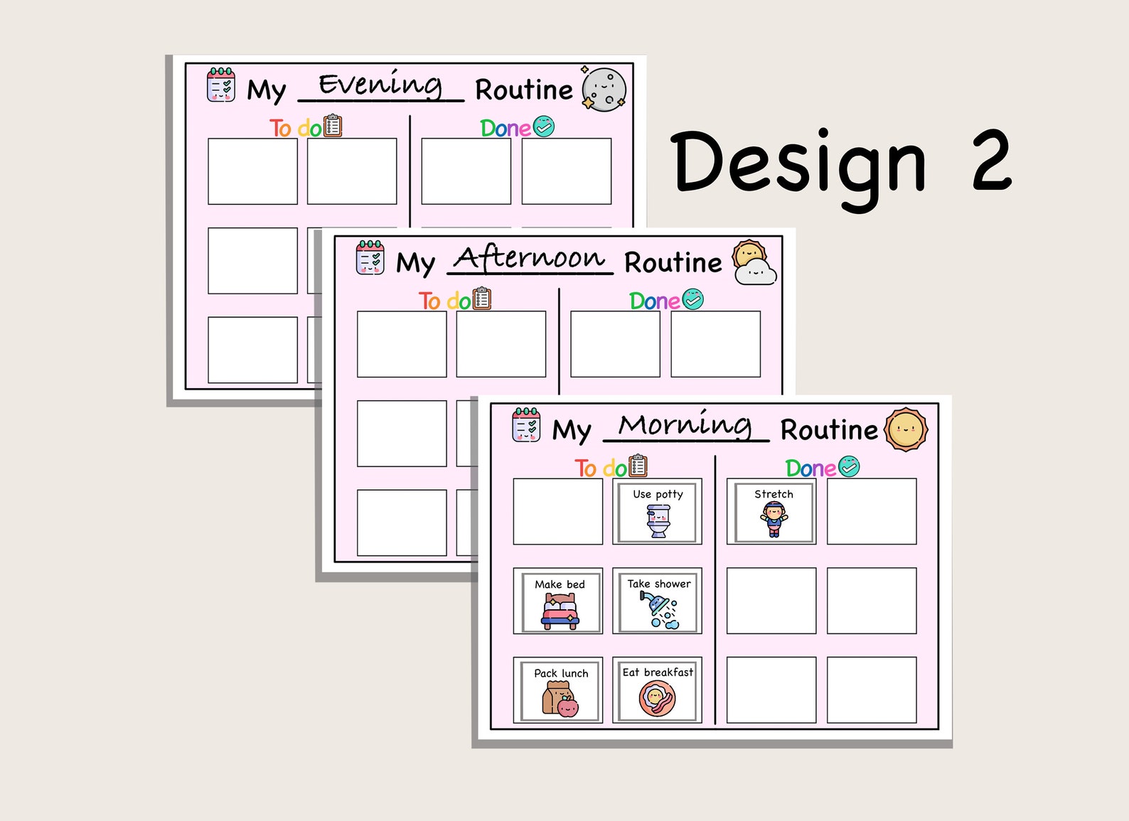 Editable Daily Routine Chart to Do List Printable Daily - Etsy
