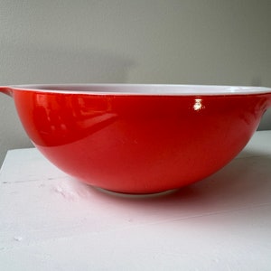 Vintage PYREX Friendship Series 1971-1974 Largest Red Cinderella Bowl ...
