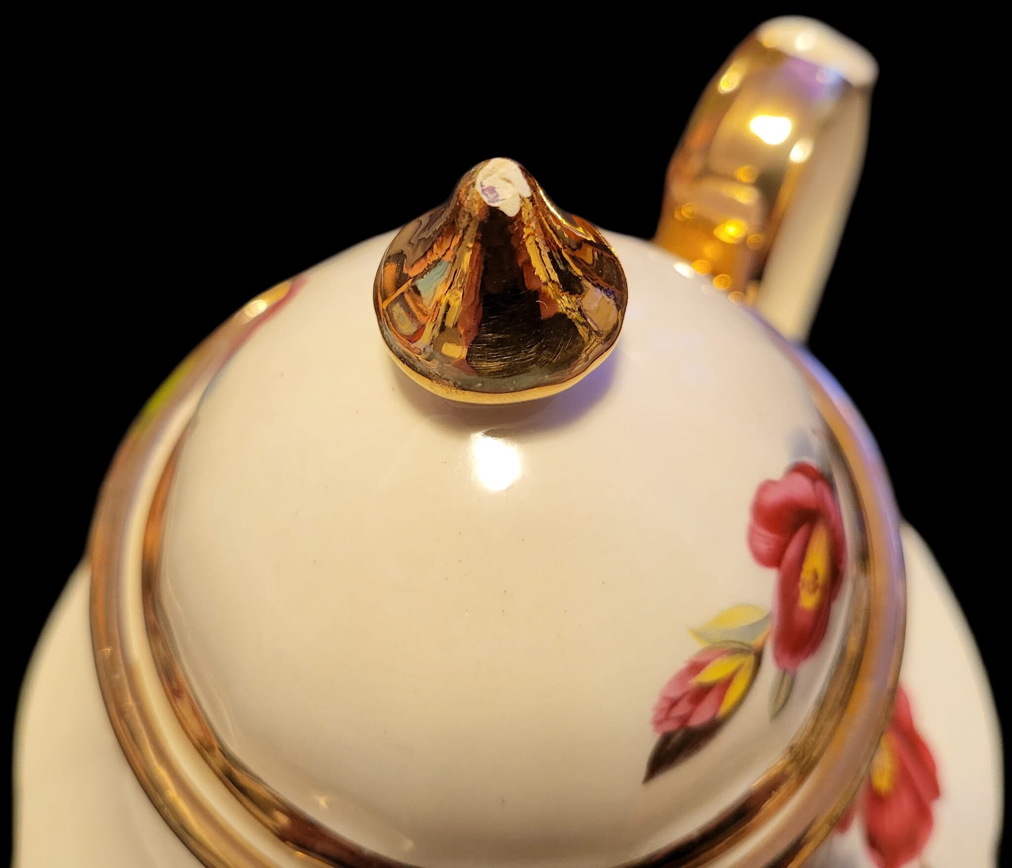 1930s Sadler English Teapot, Rare Shape & Pattern #3260, Carousel Bell ...